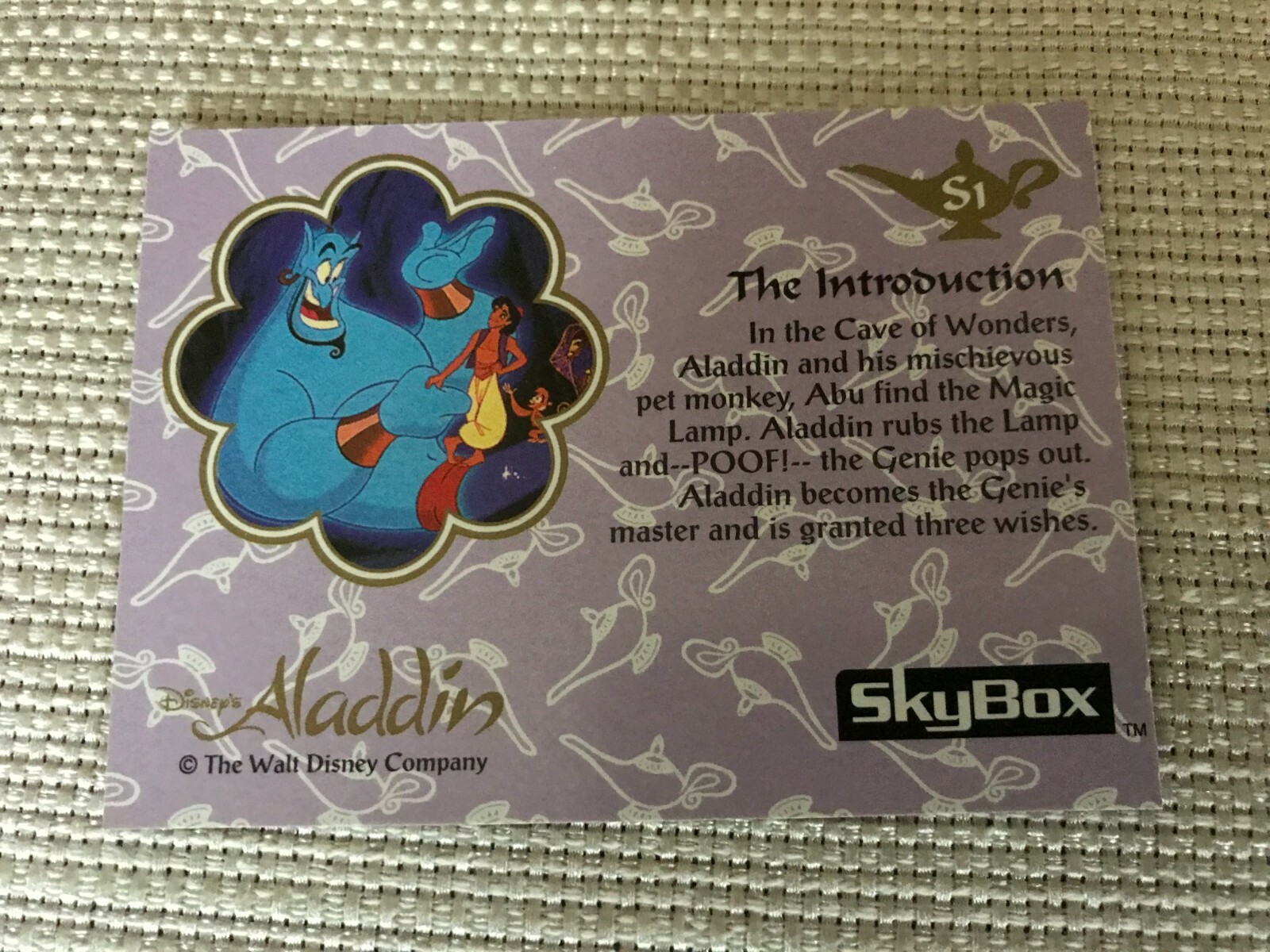 1993 Aladdin Card Set and S-1 Cd New & Aladdin and Abu Action Figures ...