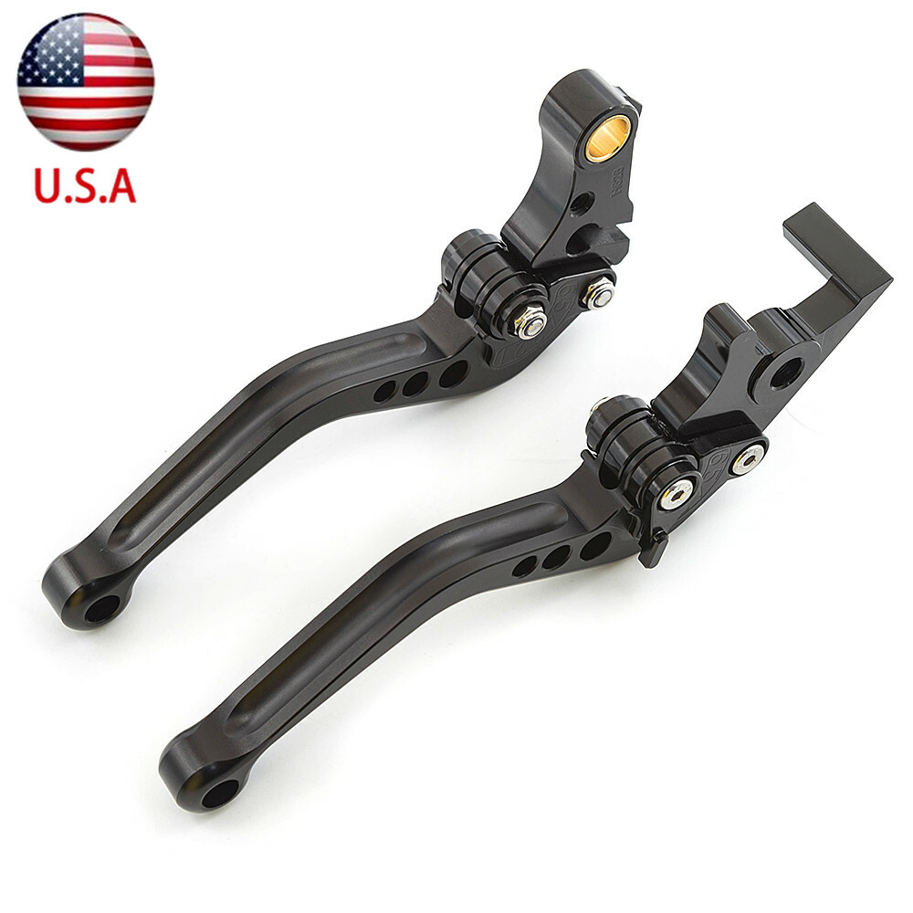 For YZF R1 2004-2008 YZF R6 2005-2016 CNC Brake Clutch Levers Black ...