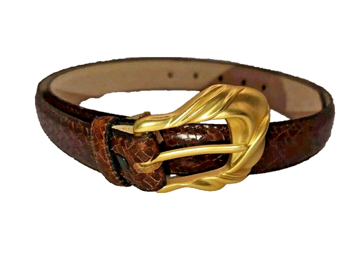 Enmon MENS dress belt Calfskin Italian leather Buckle size 34 large ...