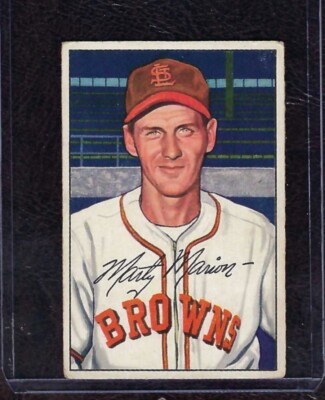 1952 Bowman Baseball Card #85 Marty Marion, St Louis Browns, VG-EX! | eBay