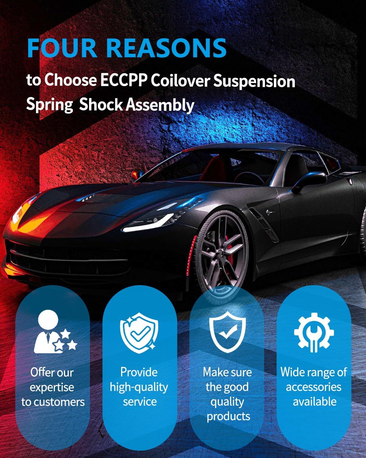 Coilovers For 1993-2000 Honda Civic Adj Height Shocks Springs ...