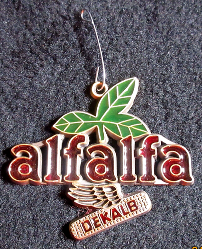 Vintage Dekalb Seed Alfalfa hanging ornament Christmas tree corn cob ...