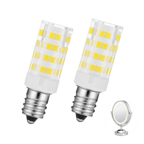 2 Pieces 6K T Type LED Light Bulb, Mirror Bulbs - Lighted Make Up ...