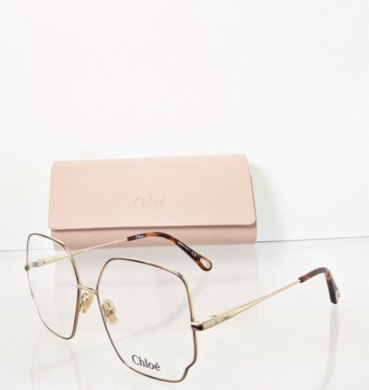 Brand New Authentic Chloe Eyeglasses CE 0096 004 57mm Tortoise Gold ...