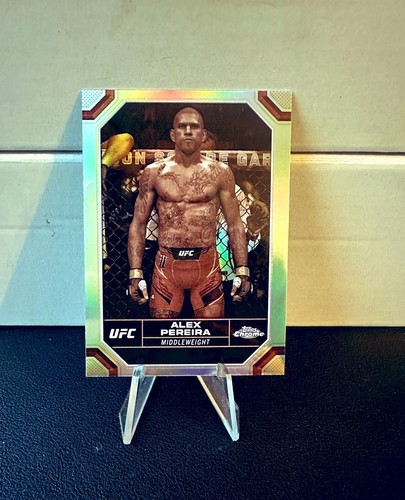 Alex Pereira 2024 UFC Topps Chrome Sepia Refractor No. 4 Buyback | eBay