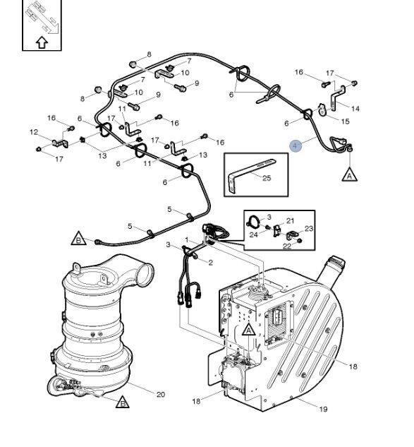 Volvo D13 VNL DEF Pump To Injector Hose 21483633 OEM | eBay