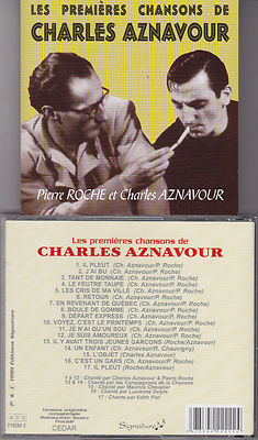 RARE CD 17T LES PREMIÈRES CHANSONS DE CHARLES AZNAVOUR EDITIONS ...