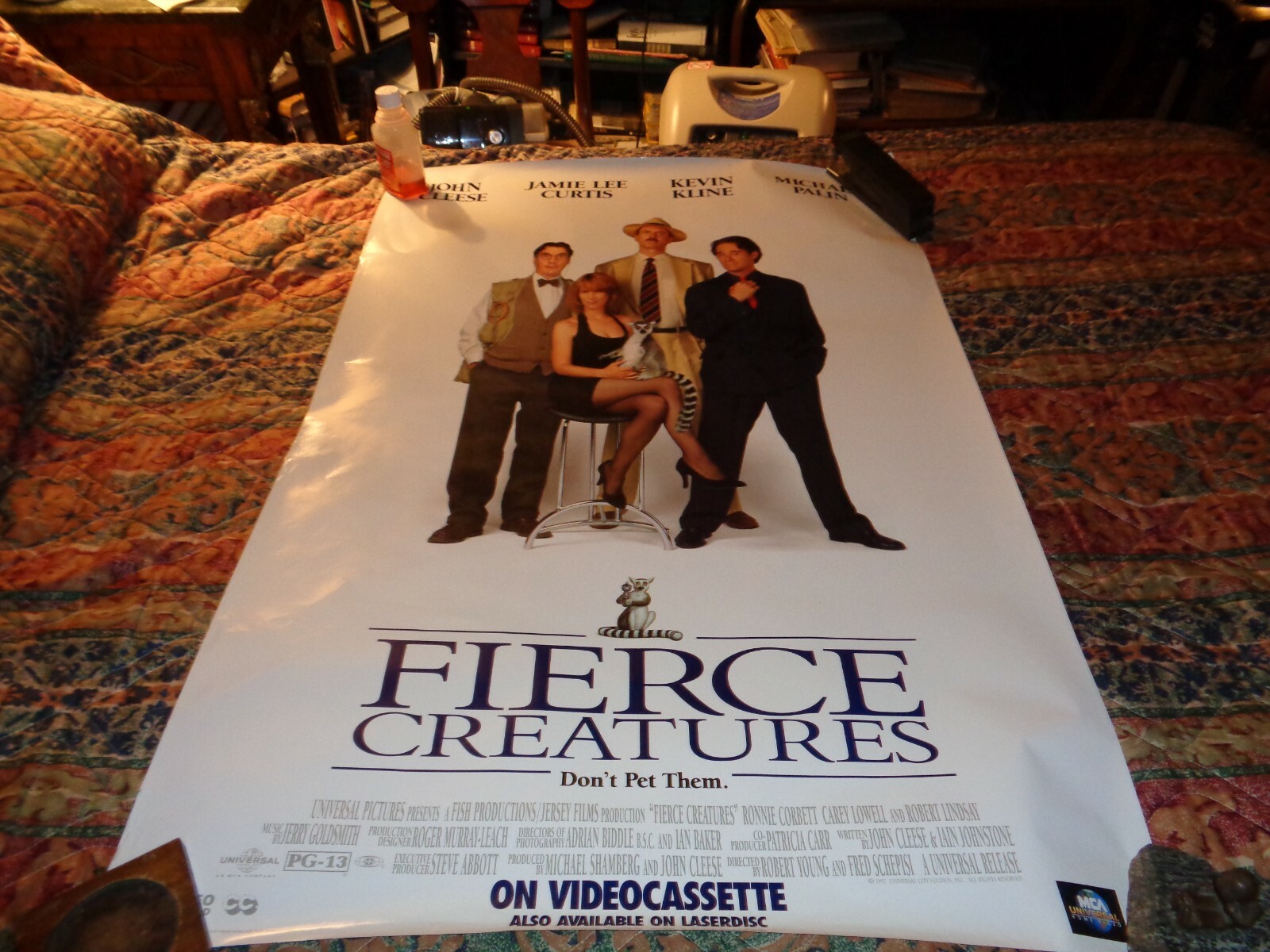 1997 MOVIE POSTER (FIERCE CREATURES)WITH JAMIE LEE CURTIS,JOHN KLEESE ...