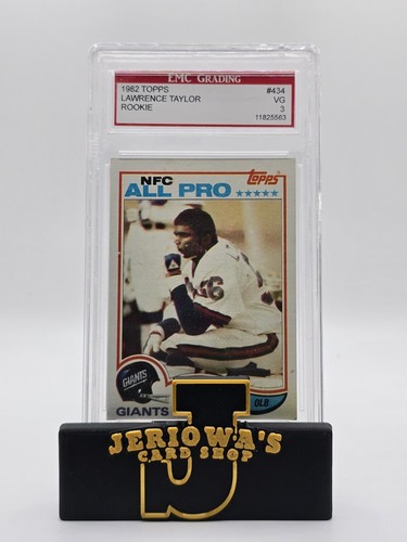 1982 Topps New York Giants Rookie Lawrence Taylor #434 (VG, EMC rating ...