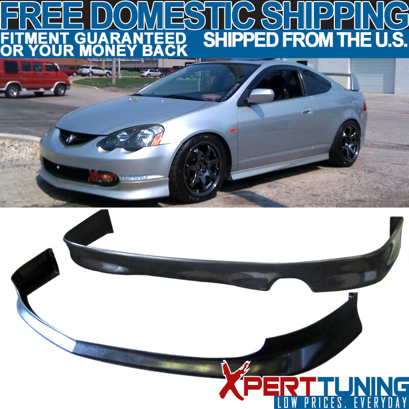 Fit 02 03 04 Acura RSX Type-S Front Rear Bumper Lip Spoiler Diffuser PU ...