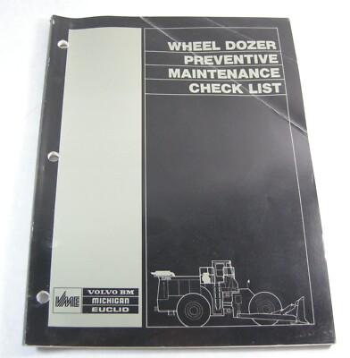 VOLVO Michigan Euclid Wheel Dozer Tractor Preventive Maintenance ...