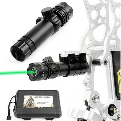 Archery Green Dot Laser Sight Set 20mm Rail Mount Bow Hunting Target ...