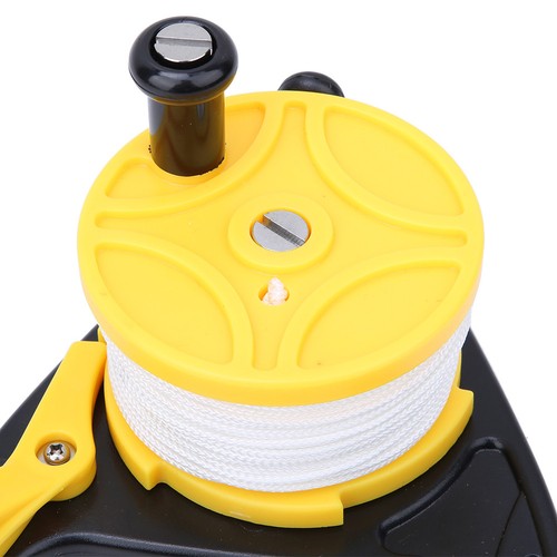(Yellow46m Plastic White Wire Diving Spool Reel Thumb Stopper Survival ...