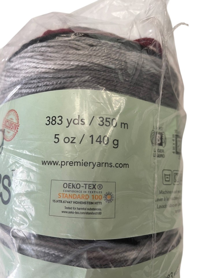 PREMIER DK COLORS Yarn Anti Pilling #3 DK Acrylic-Newspaper- Lot of 6 ...