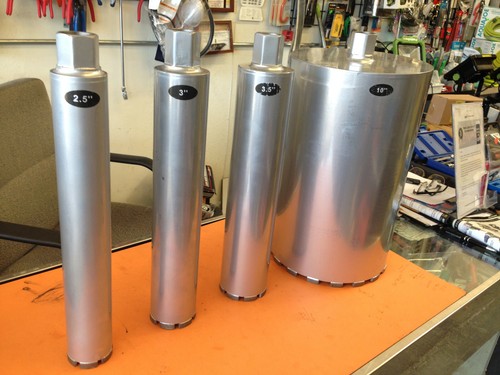 8" inch Wet Diamond Core Drill Bit for Concrete Block Coring 16" length ...