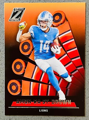 2022 Panini Zenith Football NFL #45 Amon RA St. Brown Base Trading Card ...