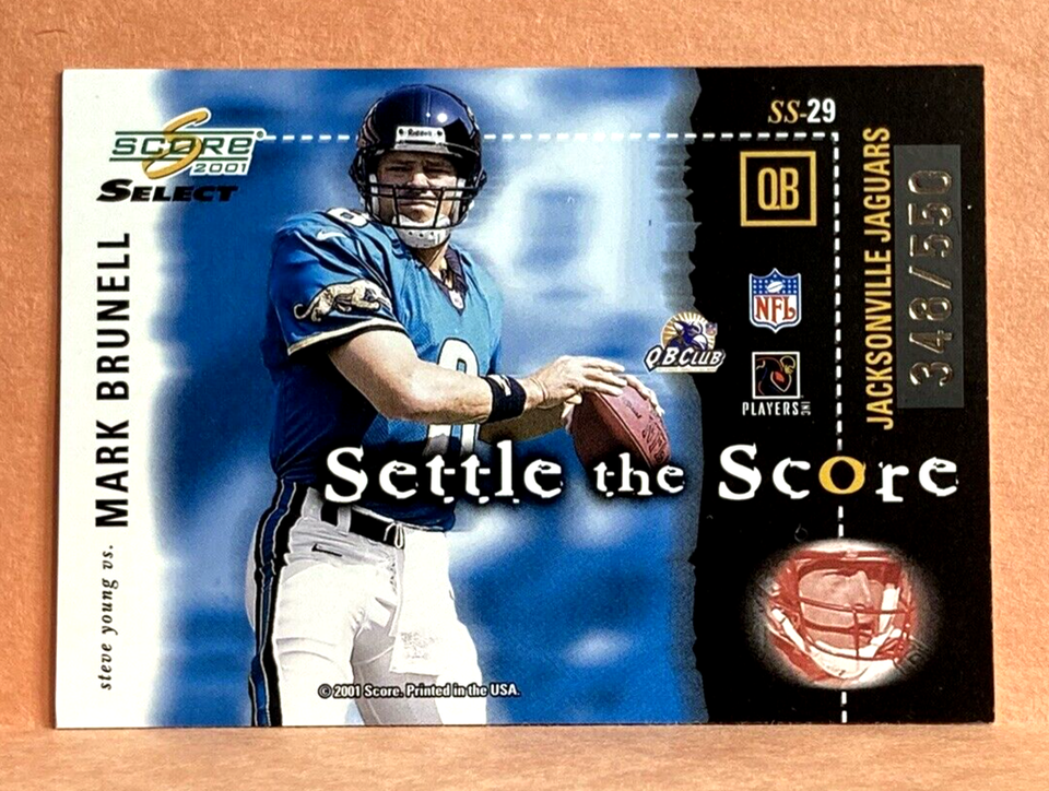 2001 Score Select STEVE YOUNG, MARK BRUNELL Settle The Score /550 Card ...
