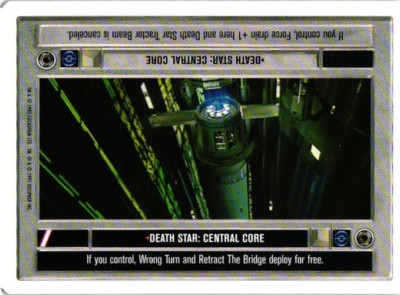DEATH STAR CENTRAL CORE Star Wars CCG Premiere Limited Collectible Card ...