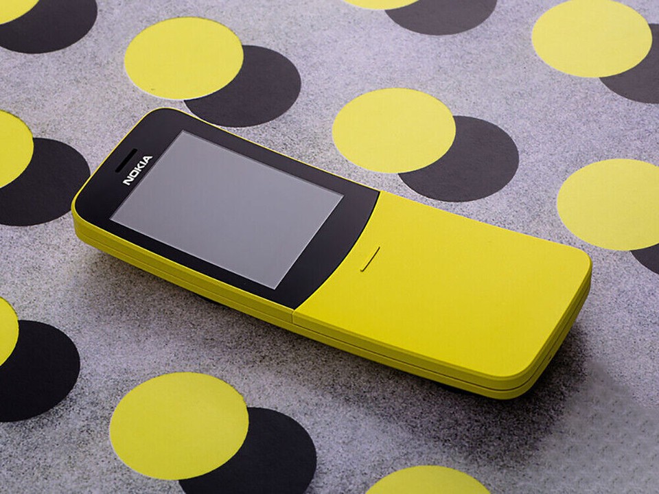 Nokia 8110 4G (2018)TA-1059 Unlocked 4GB +512MB Dual Sim Slider phone ...