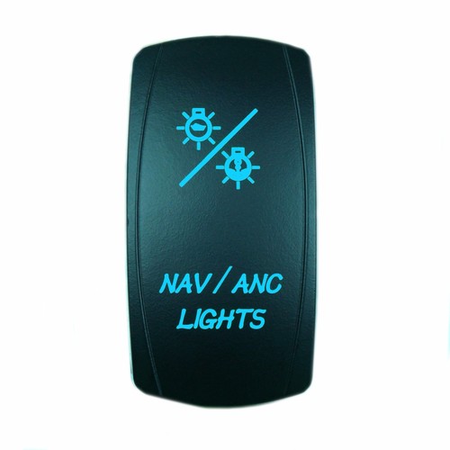 12V 20A ROCKER SWITCH LED NAV/ANC BLUE LASER BLUE UTV BOAT TRUCK | eBay