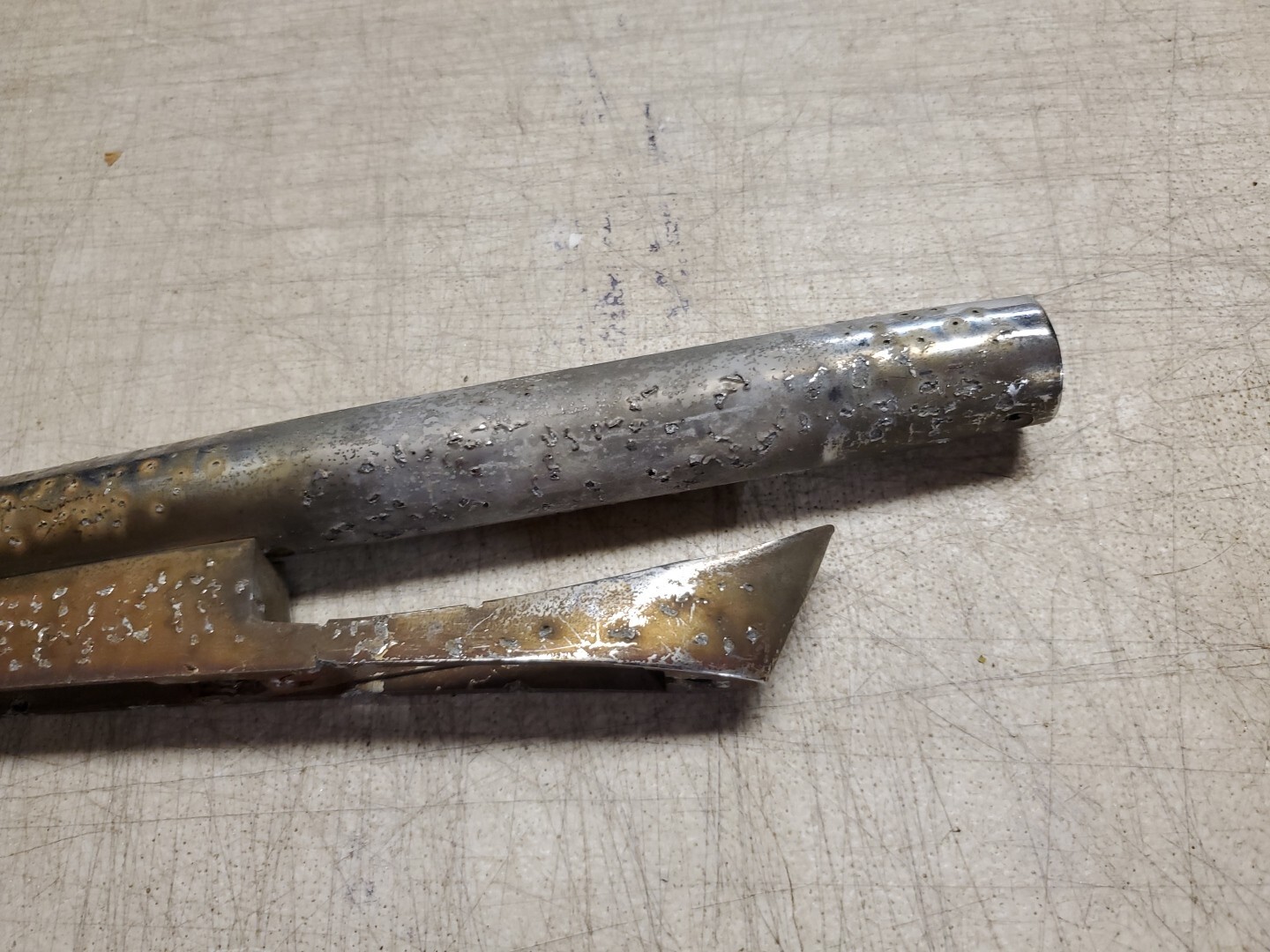 1950 Kaiser Hood Ornament Shooting Arrow Pitted Parts Repair Hot Rat ...