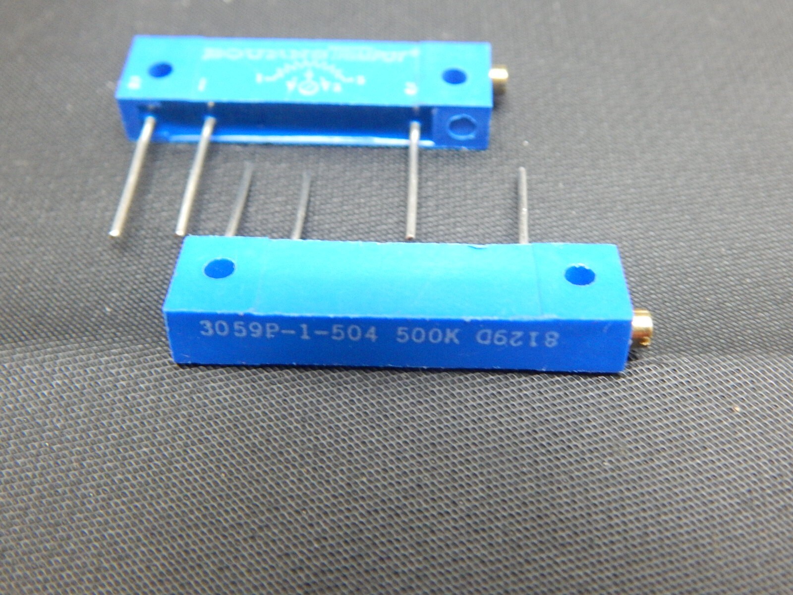 2X BOURNS 3059P-1-504 Trimmer 500K Ohm 10% 1W 22(Elec)Turn 2.92mm TRIM ...