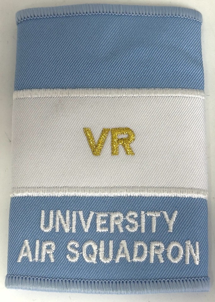British Military Issue RAF VR, University Air Squadron Rank Slide Pair ...