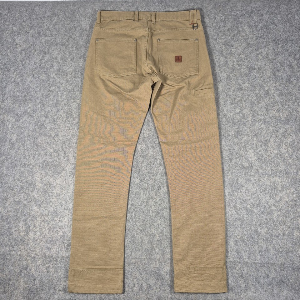 Iron and Resin Anvil Union Work Pants Mens 32 (Fits 34x34) Brown Double ...