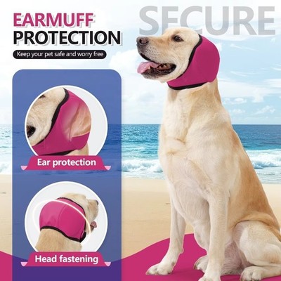Noise Reduction Dog Calming Earmuff Shock Proof Dog Ear Cover Summer ...