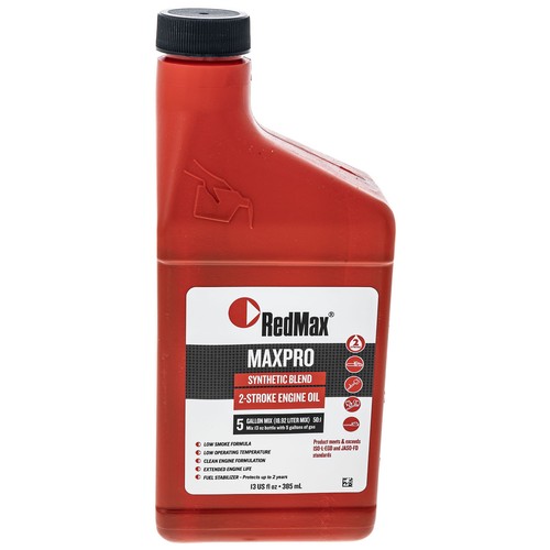 RedMax OIL2CY13 13oz Bottle of Red Max Synthetic 2 Stroke Oil w Fuel ...