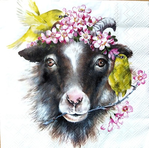 4 Lunch Paper Napkins for Decoupage Party Table Craft, Vintage, Floral ...