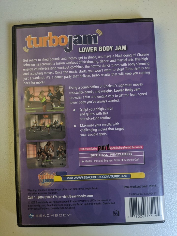 Turbo Jam Lower Body Jam DVD | eBay