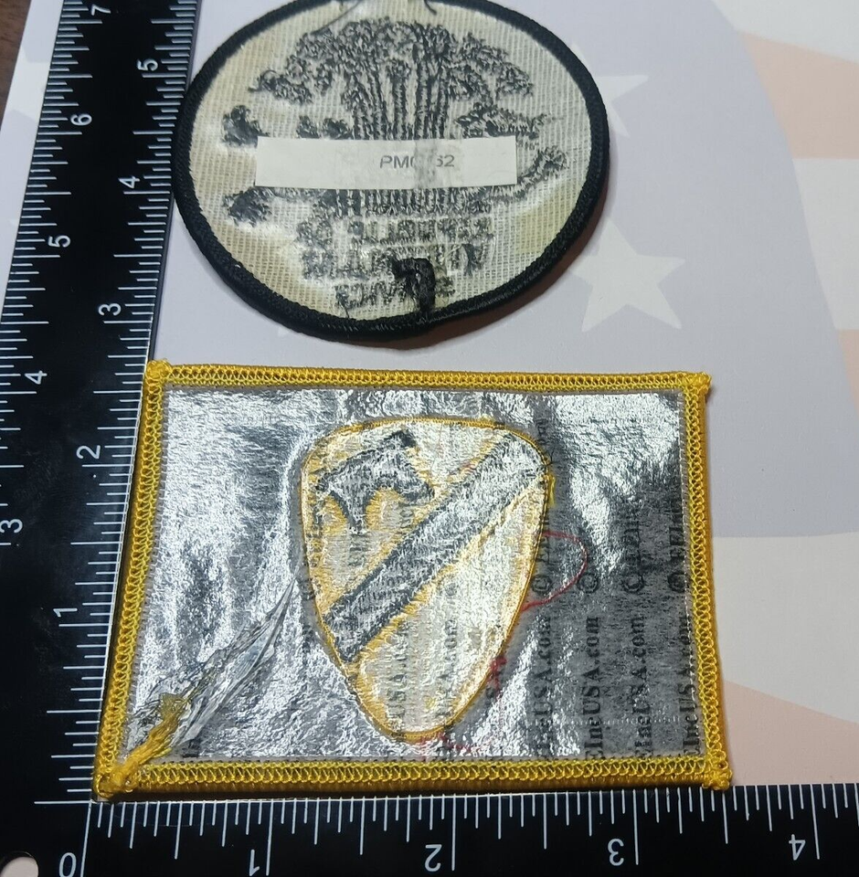 3 Pc NOS US ARMY VIETNAM VETERAN PATCHES, 1st CAVALRY, SURVIVOR TET OFF ...