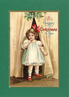 Antique Christmas Greeting Postcard - Ellen Clapsaddle | eBay
