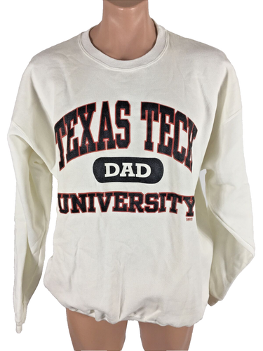 Vintage 80s Hanes Heavyweight Texas Tech Dad Big Logo Crew Sweatshirt ...