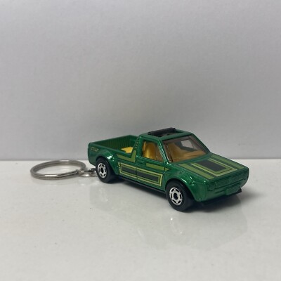 RARE KEY CHAIN GREEN VOLKSWAGEN VW RABBIT TRUCK CUSTOM LIMITED EDITION ...