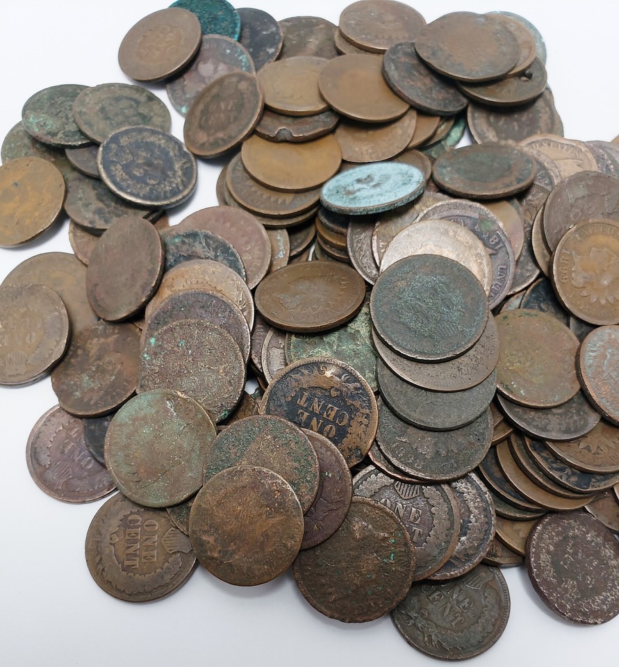 1859 - 1909 Indian Cent / Penny CULL LOT OF 114 COINS!! 70 CENTS EACH ...
