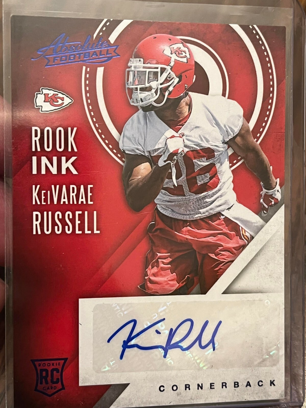 KEIVARAE RUSSELL 2016 ABSOLUTE "ROOK INK" #1 ROOKIE AUTOGRAPH AUTO RC ...