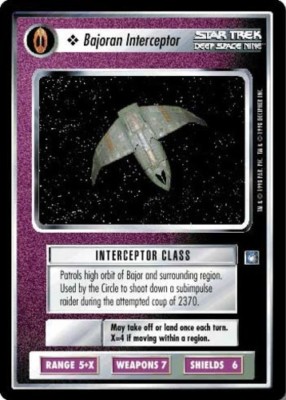 Star Trek: Bajoran Interceptor [Ungraded] Deep Space Nine STCCG ...