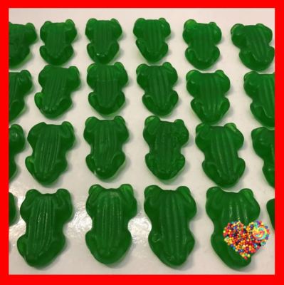 1KG GREEN FROGS Gummies Gummy GREEN Lollies Made in Australia Halloween ...