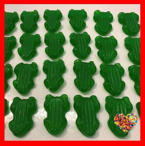 1KG GREEN FROGS Gummies Gummy GREEN Lollies Made in Australia Halloween ...