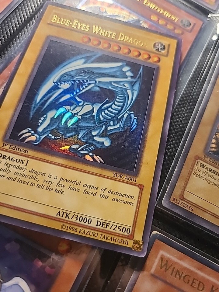 Yugioh Card Blue-Eyes White Dragon SDK-A001 1st Edition | eBay