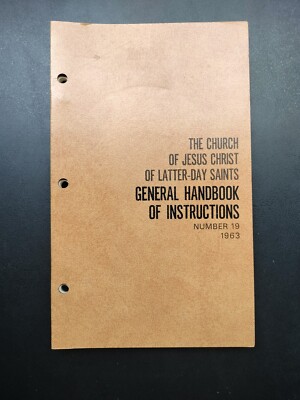 The Church of Jesus Christ of Latter-Day Saints General Handbook of ...