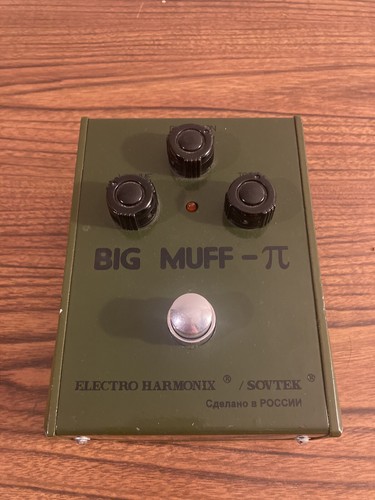 Electro Harmonix Sovtek Green Bubble Font Big Muff Fuzz Distortion w ...