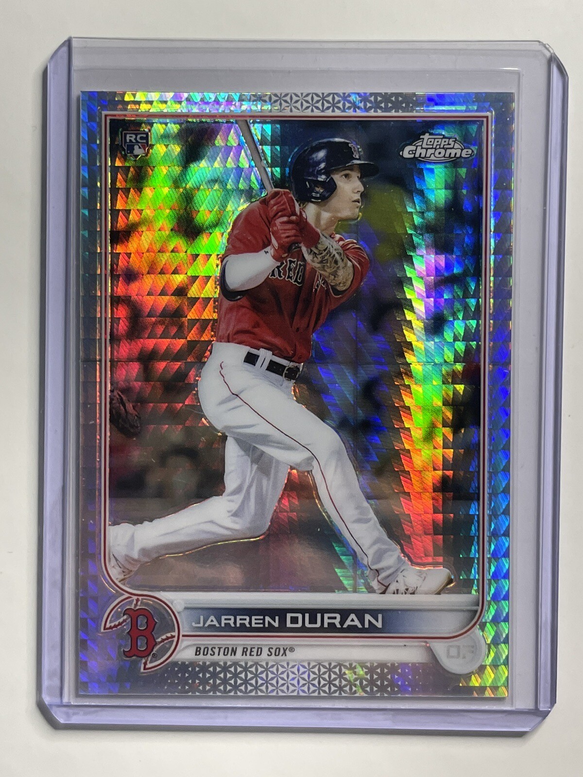 2022 Topps Chrome Prism Refractor Jarren Duran Rookie Boston Red Sox ...