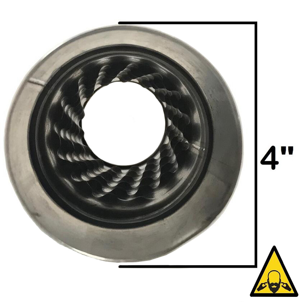 Pair of 3" Straight Universal Glass Pack Resonator Muffler Stainless ...