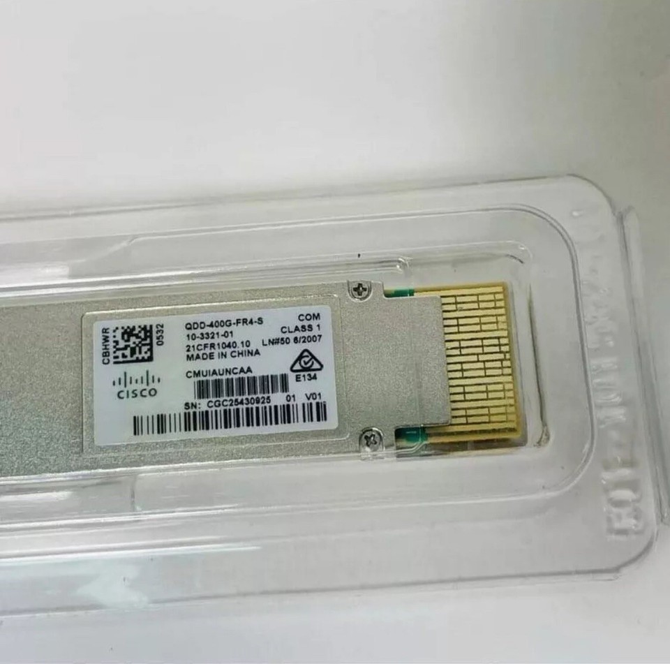New Sealed Cisco QDD-400G-FR4-S Transceiver, In Clamshell W/Hologram ...
