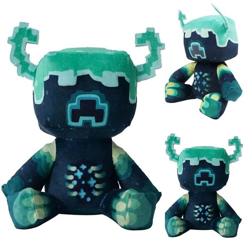 25cm Minecraft Warden Plush Toy Figure Kawaii Soft Stuffed Doll ...