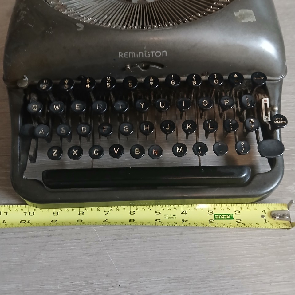 1947 Remington Rand Typewriter Deluxe Model 5 Black 1940s | eBay