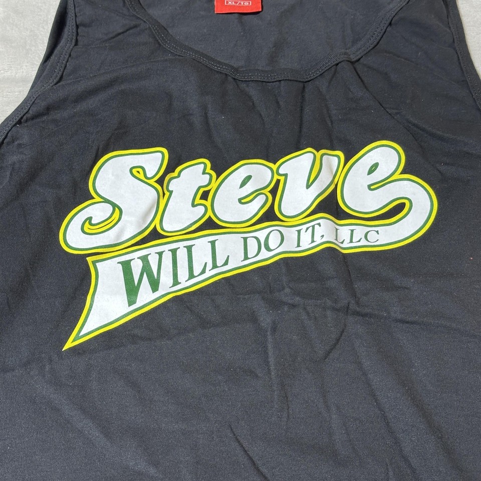 Full Send Steve Will Do It Shirt Mens XL Black Tank Top Graphic Logo ...